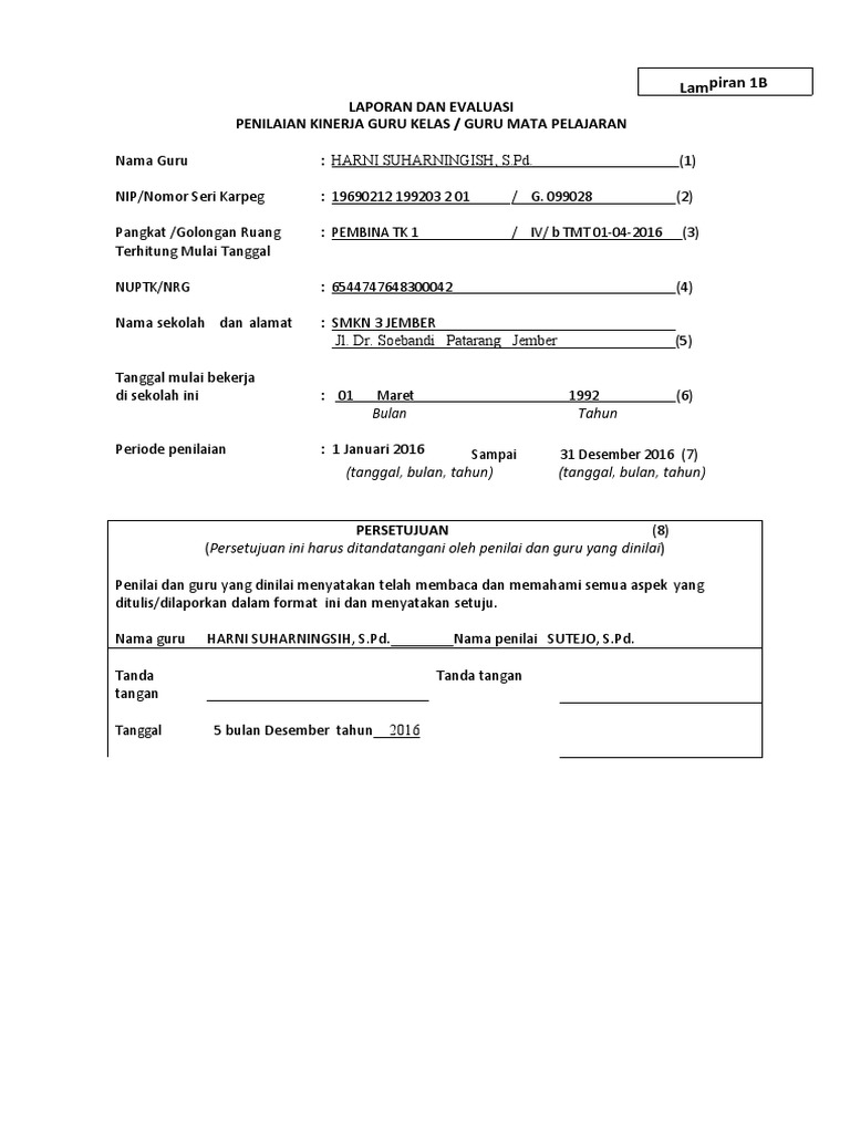 Format PKG Guru Mapel | PDF