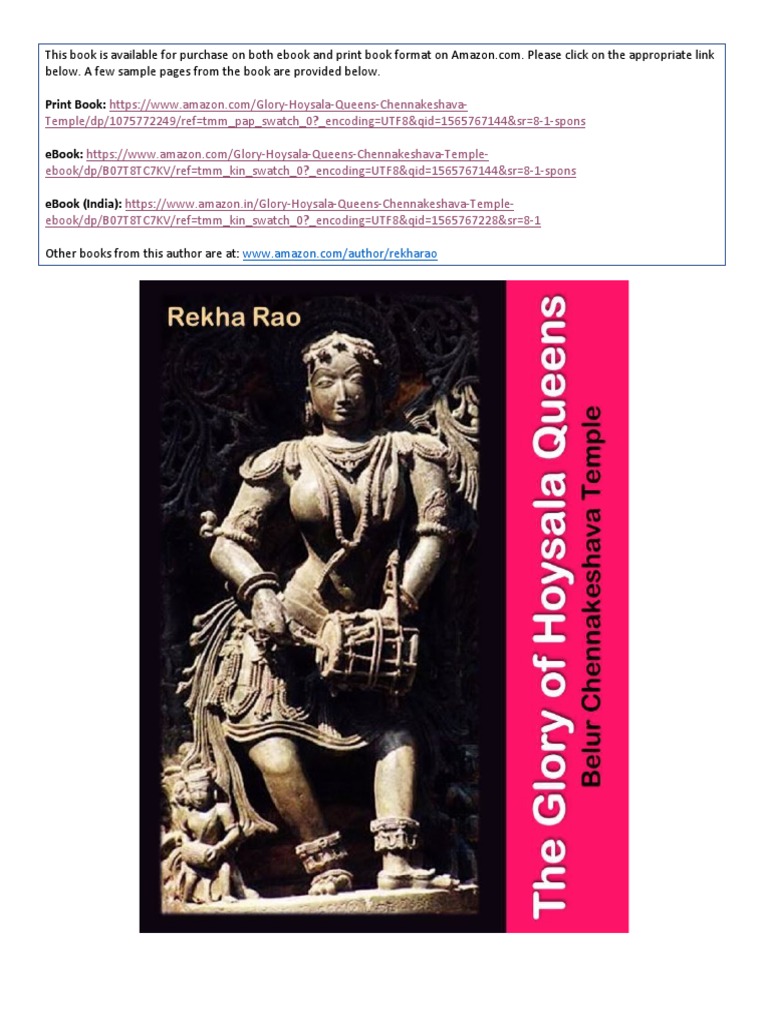 The Glory of Hoysala Queens Belur Chenna | PDF