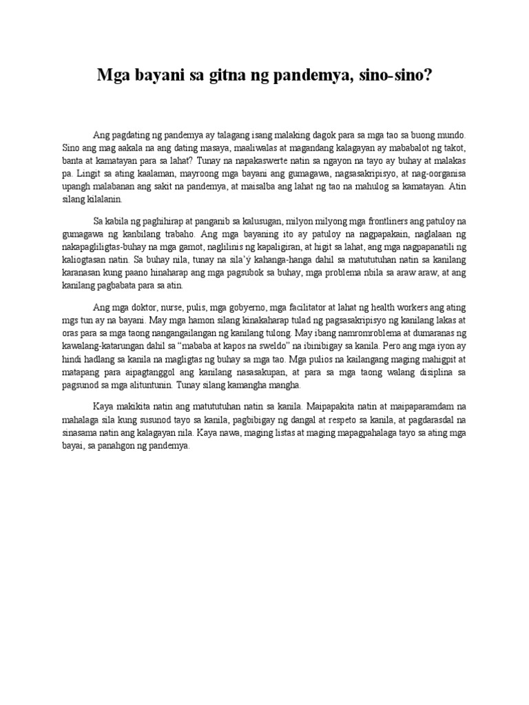 Bayani | PDF