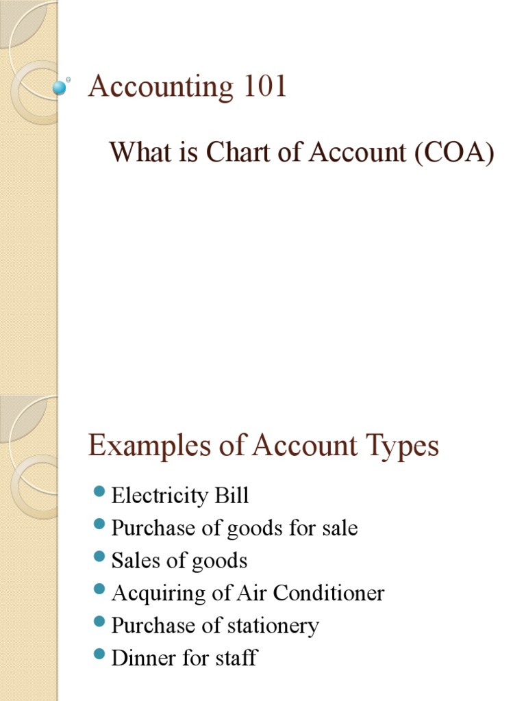 Accounting 101: What Is Chart of Account (COA) | PDF | Revenue | Cost ...