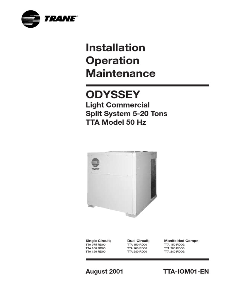 Installation Operation Maintenance: Light Commercial Split System 5-20 ...