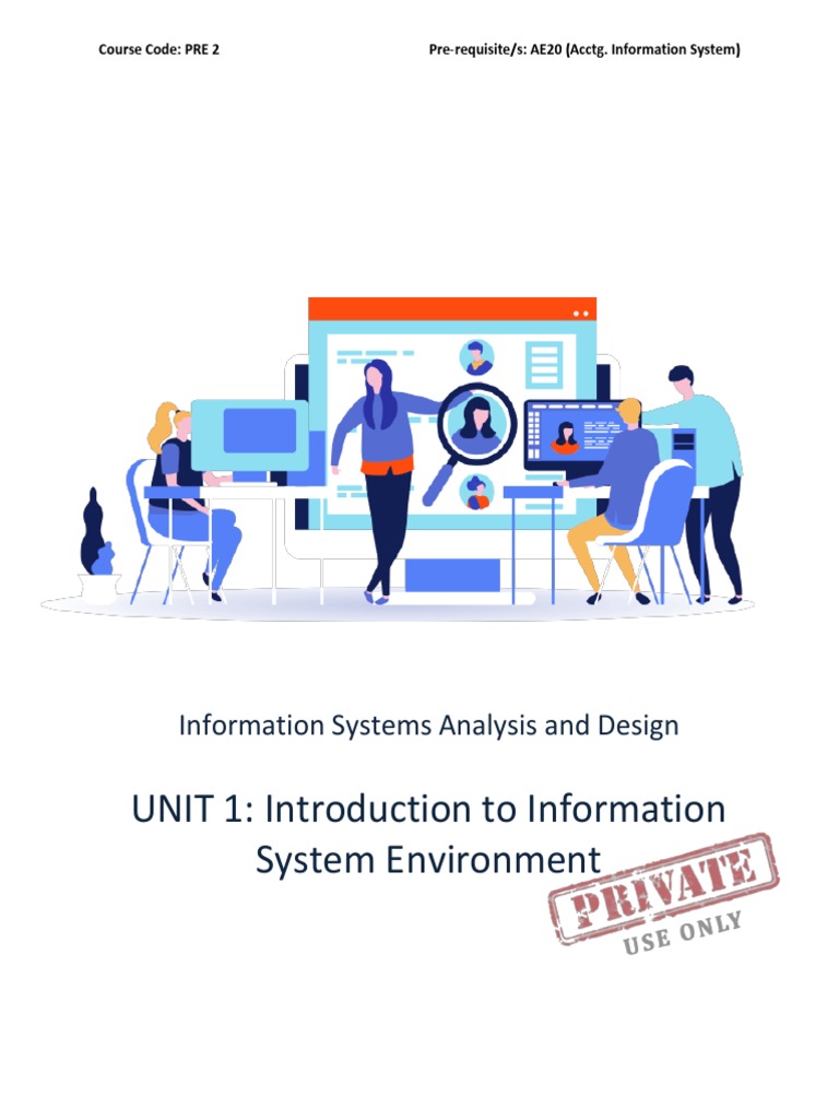 UNIT 1: Introduction To Information System Environment: Information ...