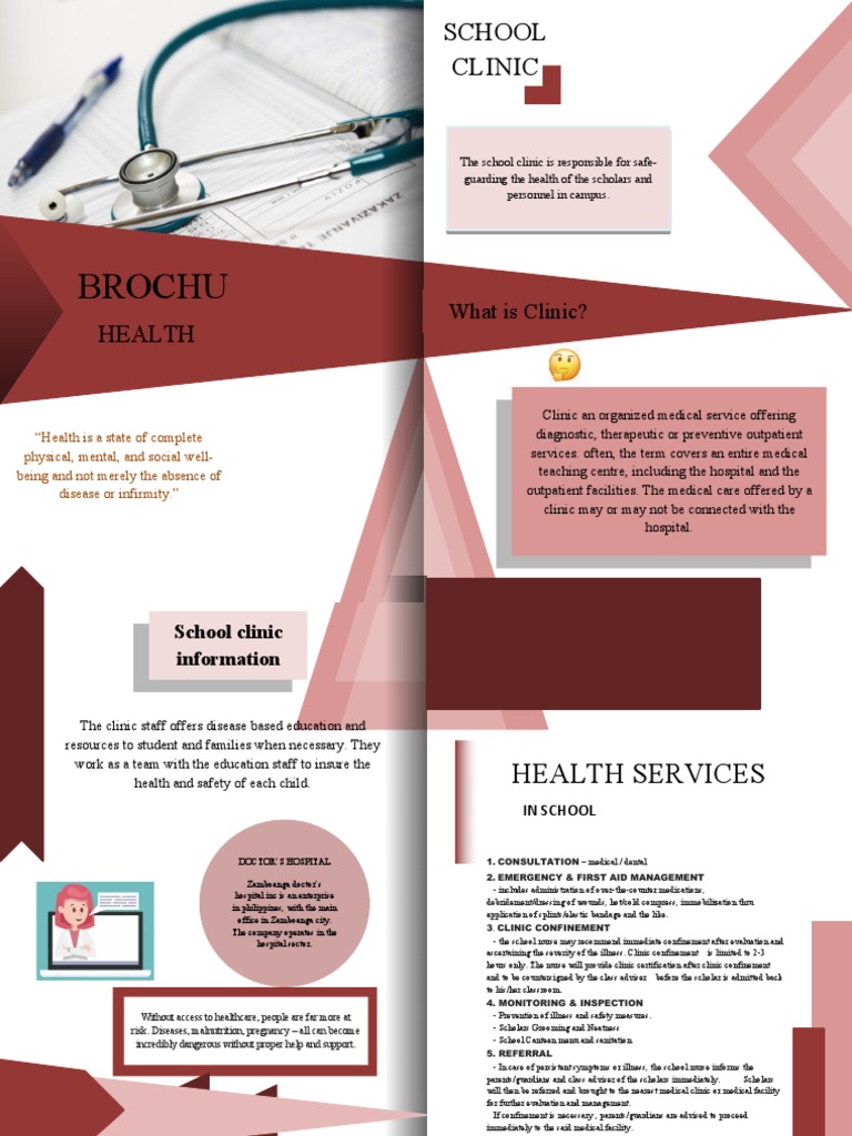 Brochure Health Mapeh | PDF | Clinic | Health Care