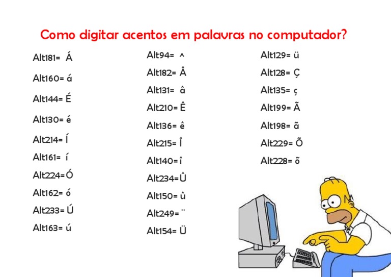 Portugues Acentos Computadora | PDF