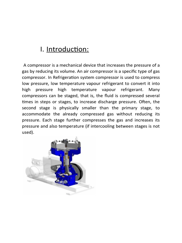 A Compressor Is A Mechanical Device That Increases The Pressure of A ...