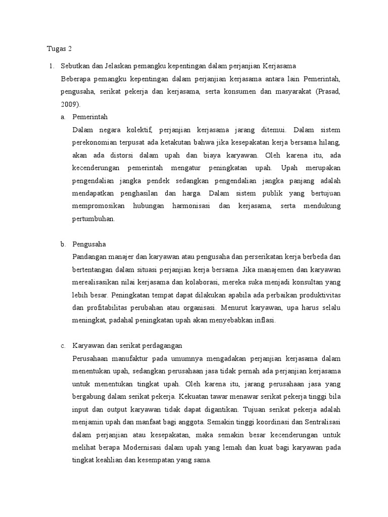 Hubungan Industrial | PDF | Karier & Perkembangan | Bisnis
