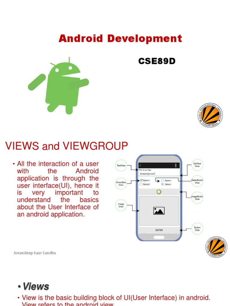 Android Studio | PDF | Graphical User Interfaces | Button (Computing)