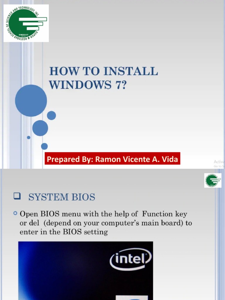 How To Install OS Windows 7 | PDF
