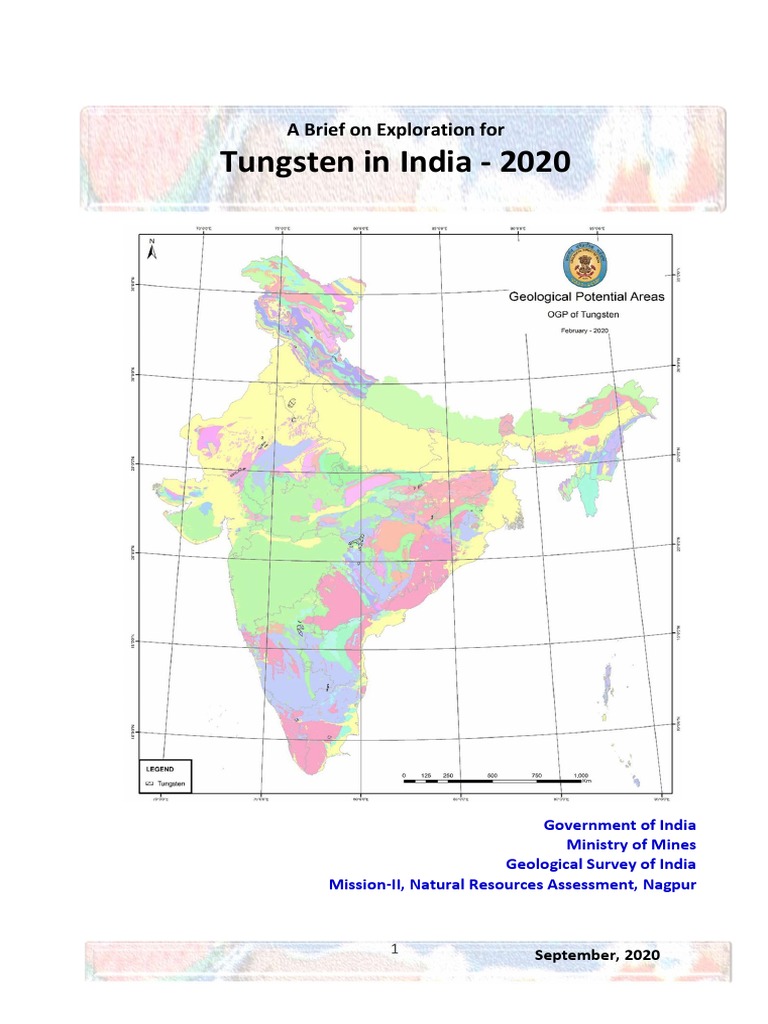 Tungsten Exploration in India | PDF | Granite | Rock (Geology)