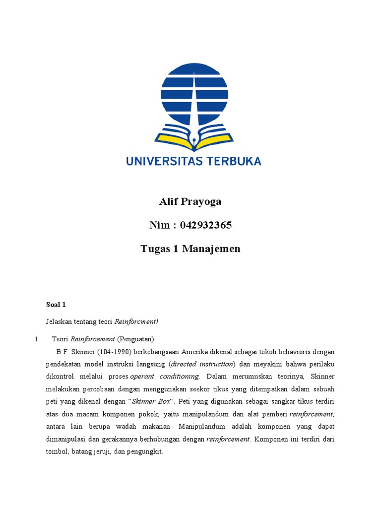 Alif Prayoga Tugas 1 | PDF | Ilmu Sosial | Filsafat