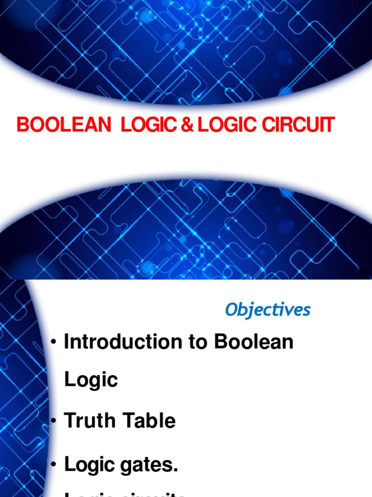 Boolean Logic And Logic Circuit Pdf Logic Gate Boolean Algebra
