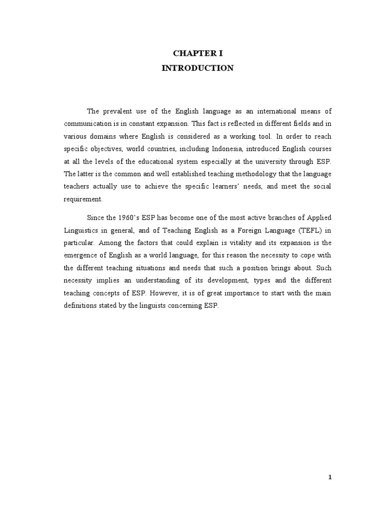 The Origins of ESP | PDF | Learning | English Language