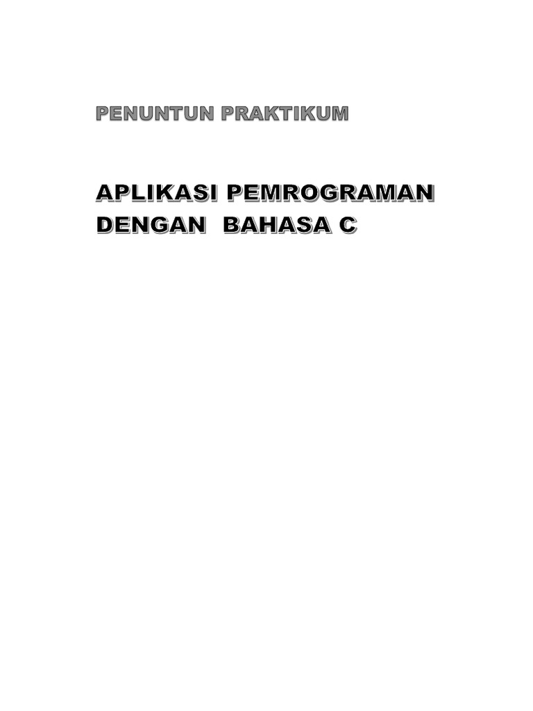 Modul Praktikum | PDF