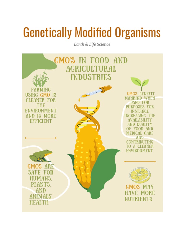 Genetically Modified Organisms: Earth & Life Science | PDF ...