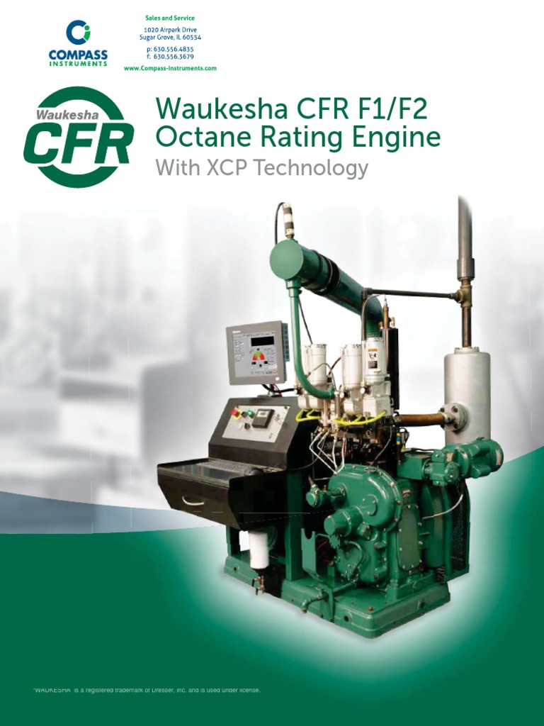 Waukesha CFR F1/F2 Octane Rating Engine: With XCP Technology | PDF ...