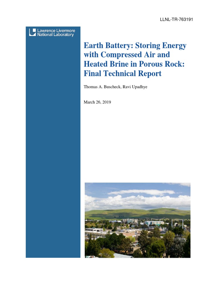 Earth Battery Energy Storage Solutions | PDF | Energy Storage ...