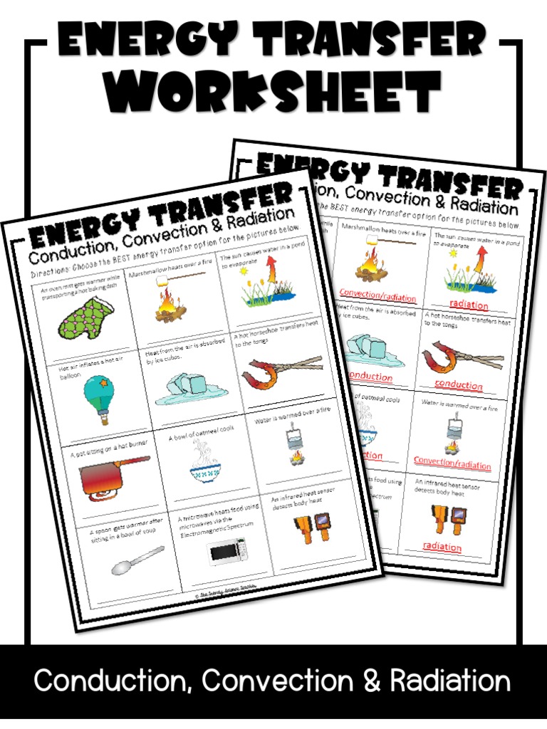 Worksheet: Conduction, Convection & Radiation | PDF | Heat | Convection