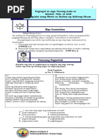 Lantay Pahambing Pasukdol Grade5 Worksheet | PDF