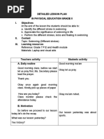 Detailed Lesson Plan in Basketball | PDF | Sports | Ball Games