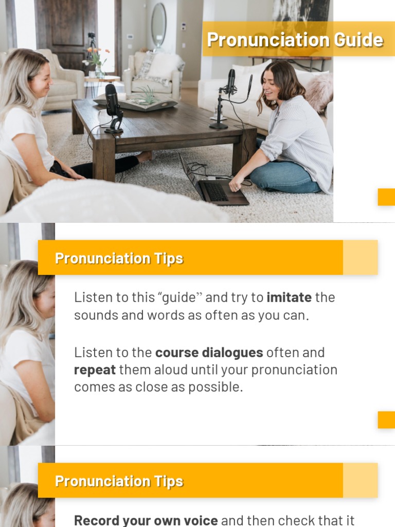 Pronunciation Guide | PDF