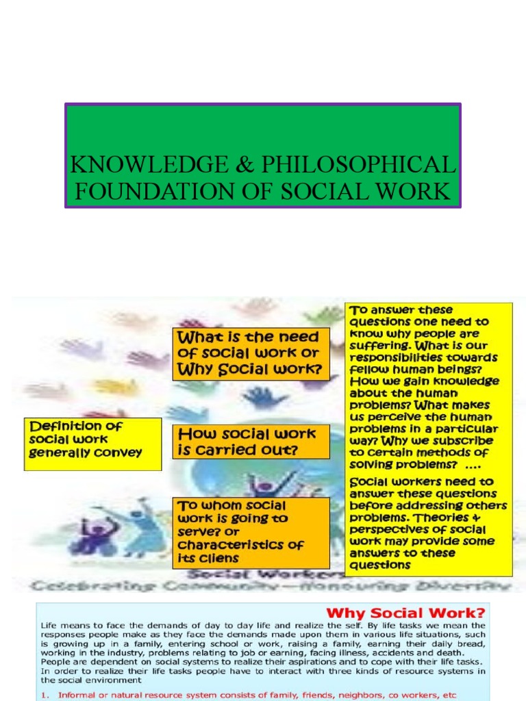 Knowledge Philosophical Foundation of Social Work | PDF | Social Work ...