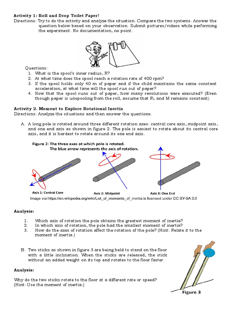 Analyzing Rotational Motion with Toilet Paper | PDF | Rotation Around A ...
