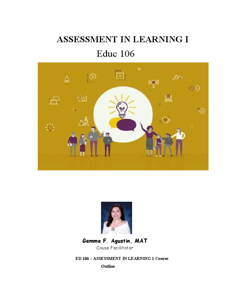 Educ 106: Assessment in Learning I | PDF | Educational Assessment ...