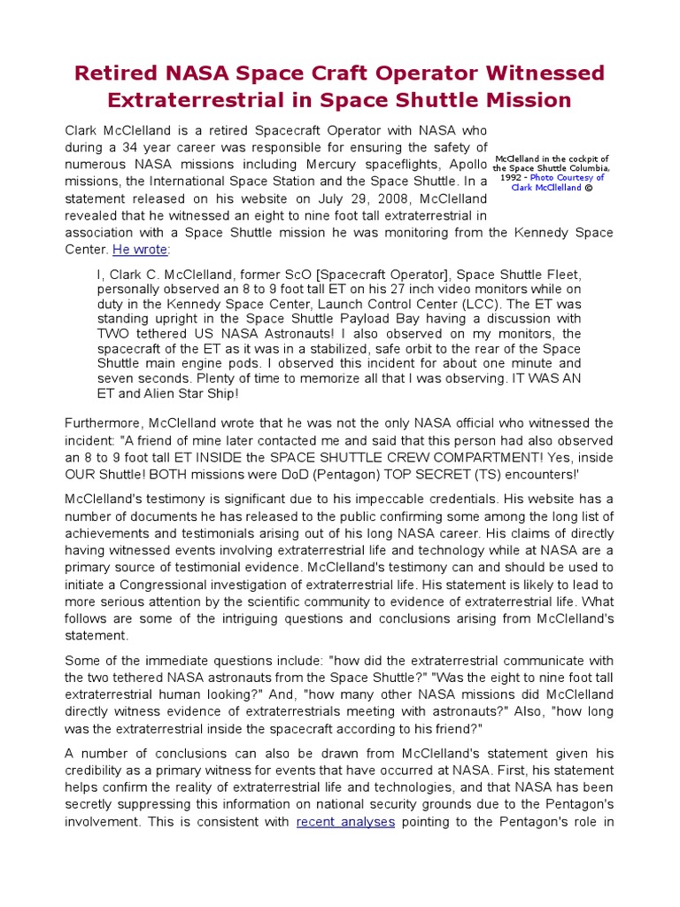 Retired NASA Space Craft Operator | PDF | Space Shuttle | Nasa