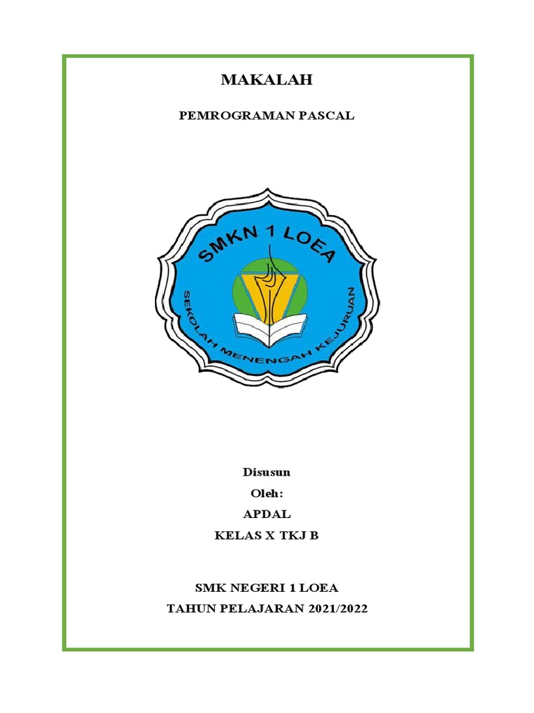 Makalah Pemrograman Pascal | PDF