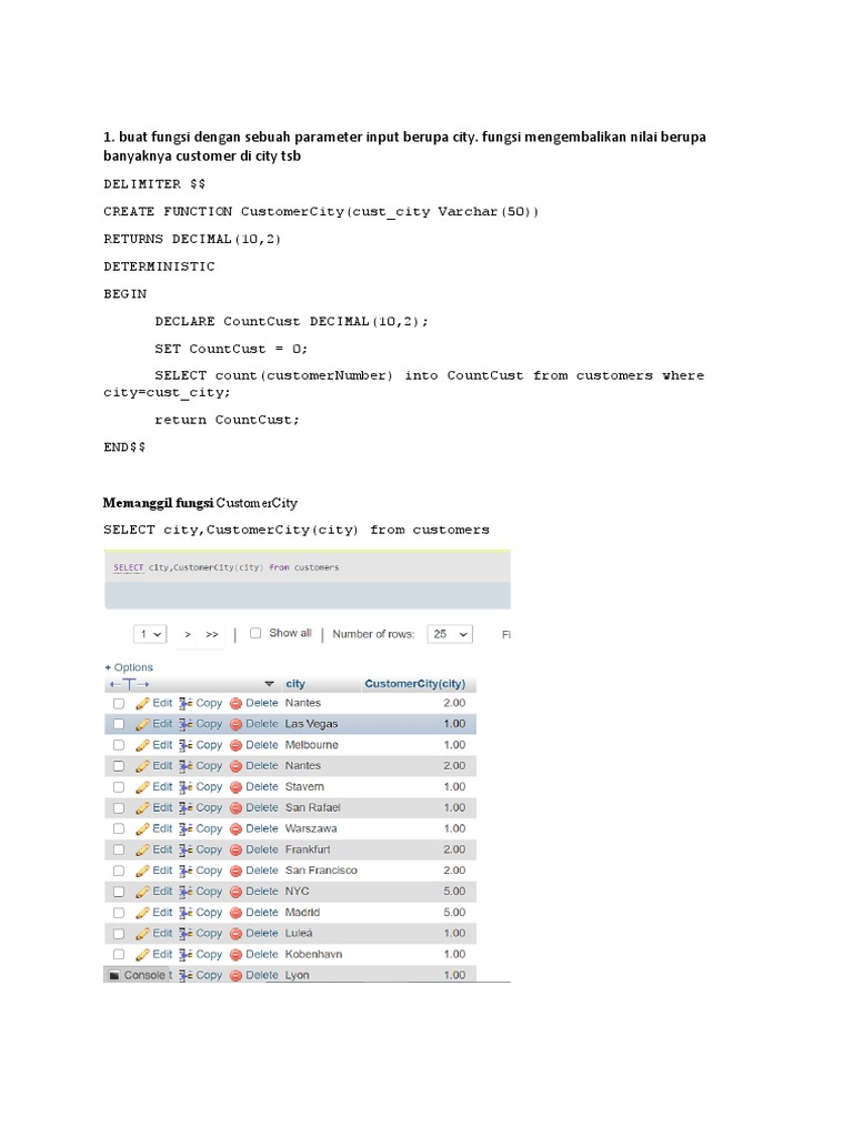 Laporan Function | PDF