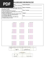 OMR Sheet Generator | PDF | Tests | Standardized Tests