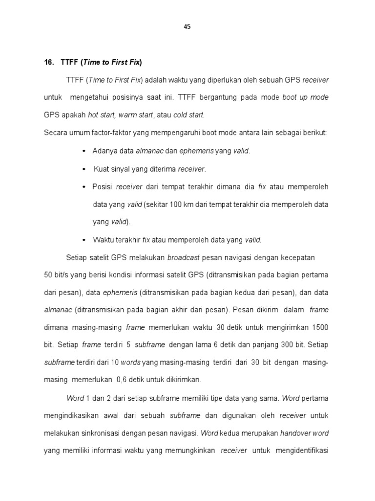 Memahami TTFF dan Akurasi GPS | PDF | Sains & Matematika | Teknologi ...