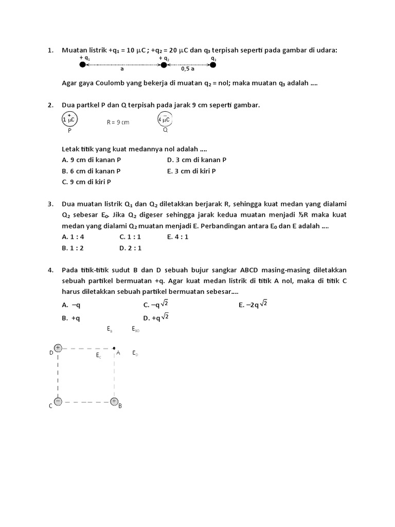 Contoh SOAL HK Coulomb | PDF