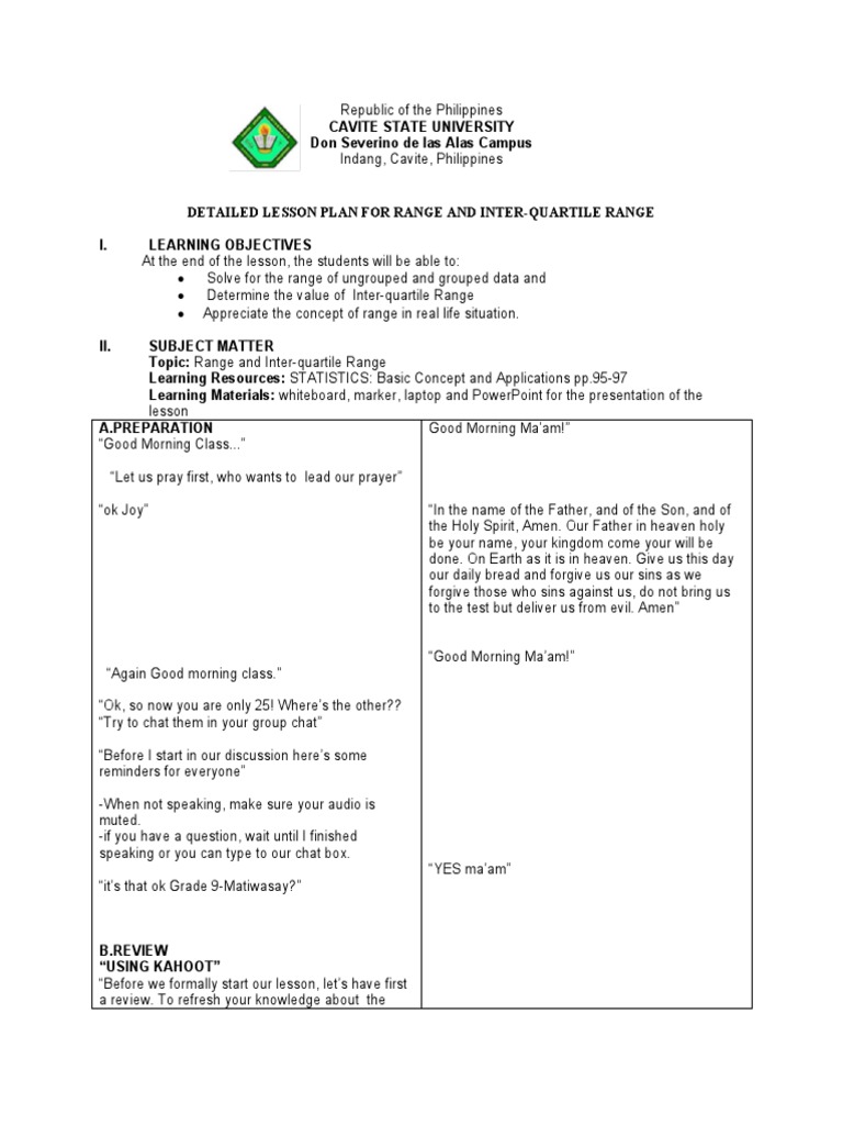 Interquartile Range | PDF