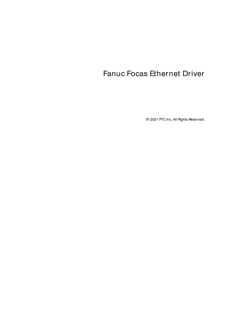 Fanuc Focas Ethernet Manual | PDF | Device Driver | Library (Computing)