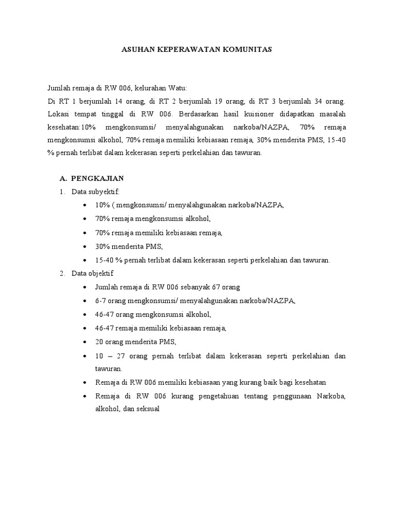Askep Remaja RW 006 | PDF