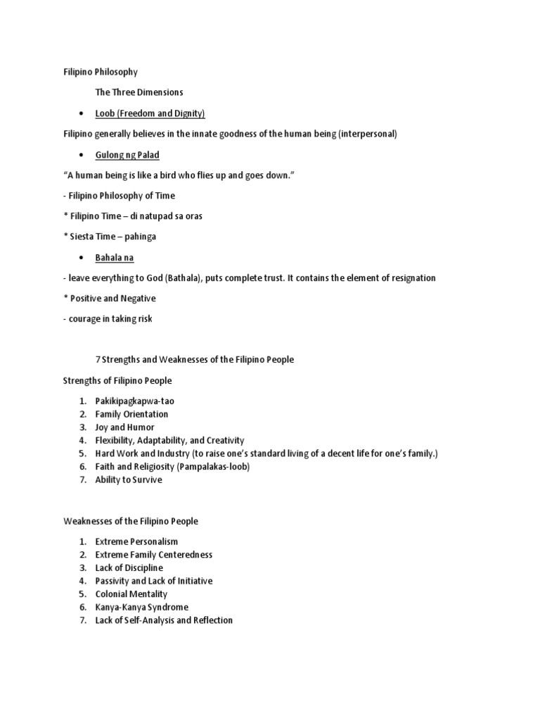 Filipino Philosophy: Key Elements and Values | PDF | Science & Mathematics