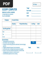 Nota Servis Komputer | PDF