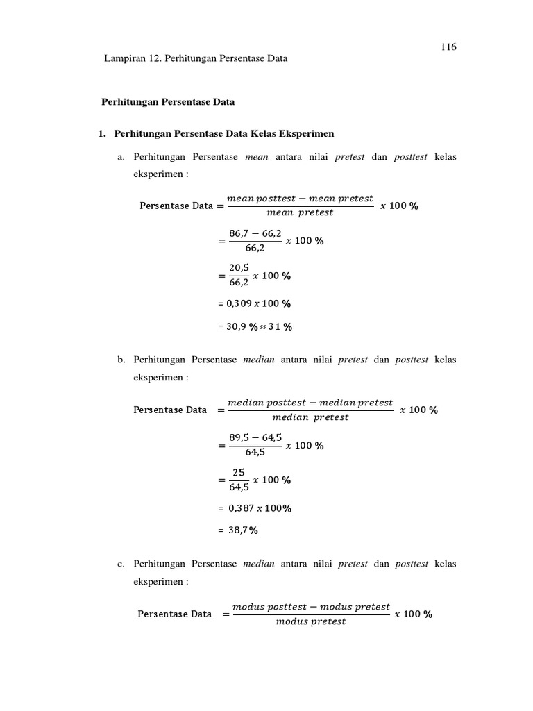 Artikel Rumus Persentase | PDF | Teknologi & Rekayasa