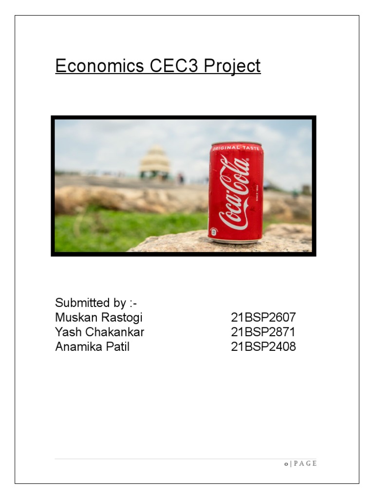 Report On The Coca-Cola | PDF | The Coca Cola Company | Coca Cola