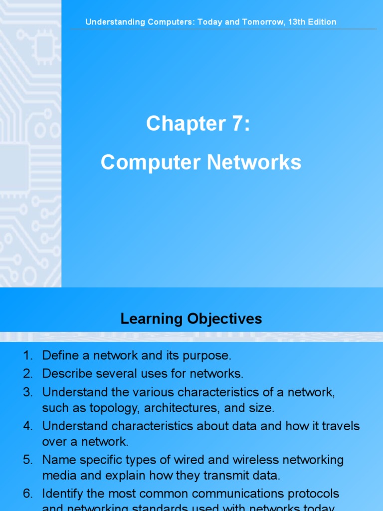 Computer Networks: Understanding Computers: Today and Tomorrow, 13th Edition | PDF | Computer ...
