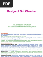Design of Grit Chambers | PDF | Sewage Treatment | Chemical Engineering