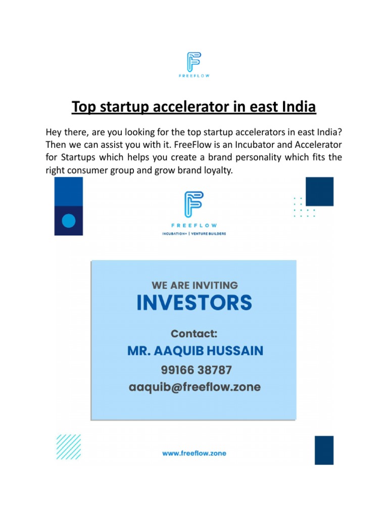 Top Startup Accelerator in East India | PDF