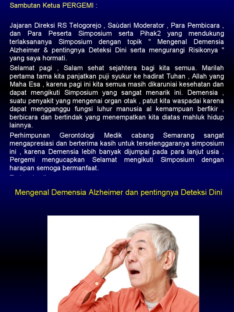 Mengenal Demensia Alzheimer | PDF