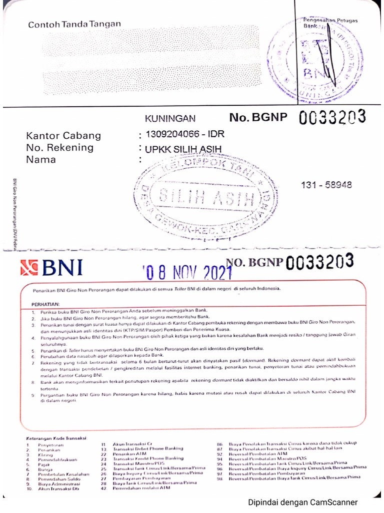 Buku Rek Silih Asih | PDF