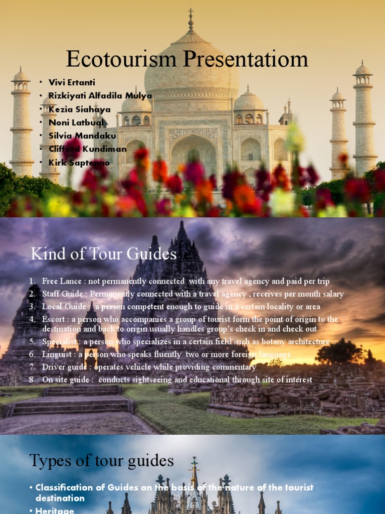 Types and Roles of Tour Guides in Ecotourism | PDF | Tourism