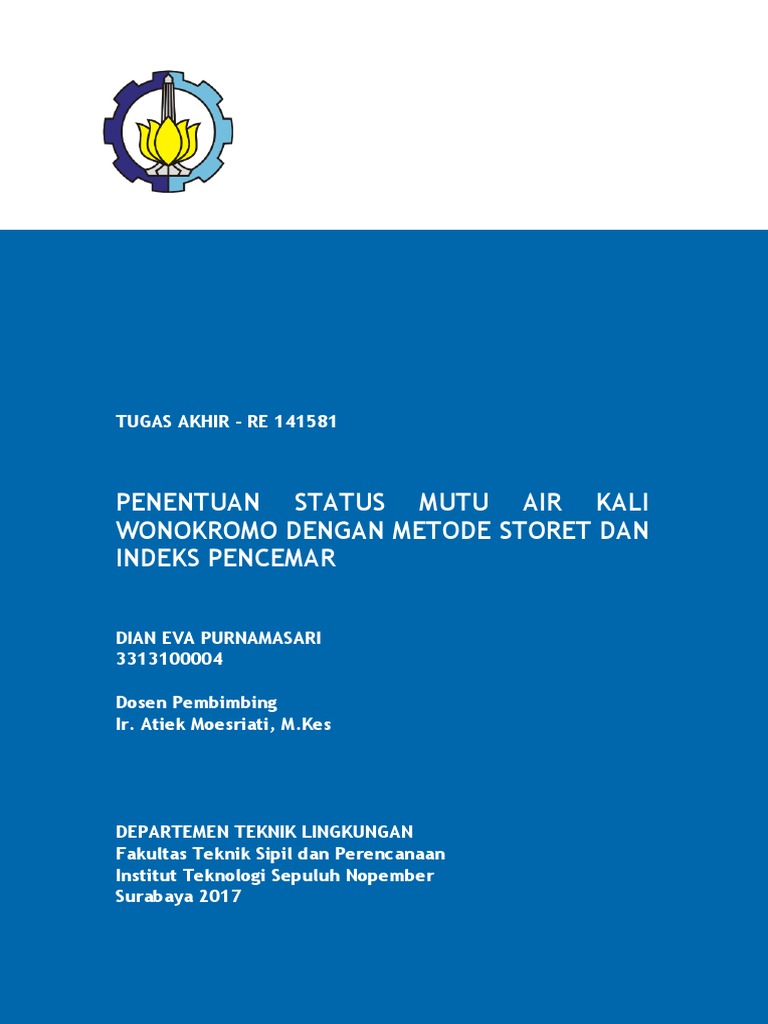 Status Mutu Air Kali Wonokromo | PDF | Sains & Matematika