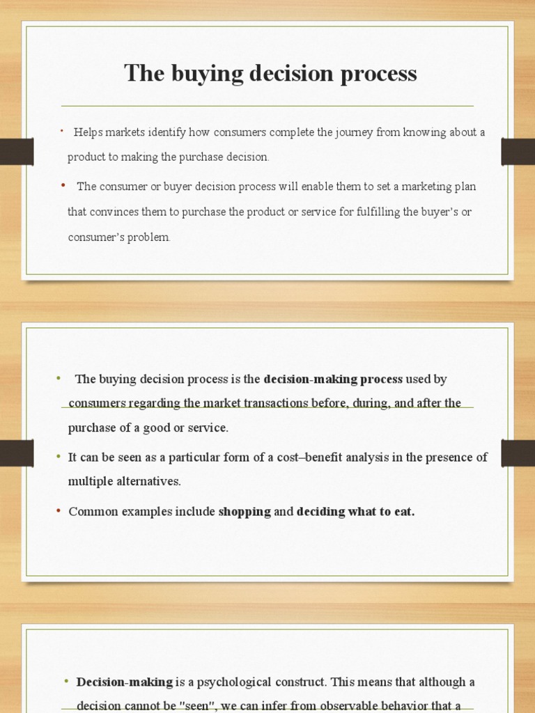 The Buying Decision Process | PDF | Consumer Behaviour | Behavior