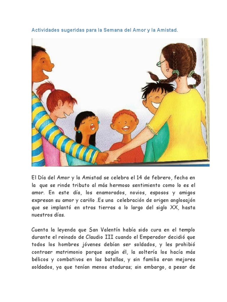 Actividades para Amor y Amistad | PDF