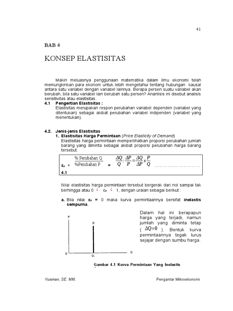 Analisis Konsep Elastisitas Harga | PDF
